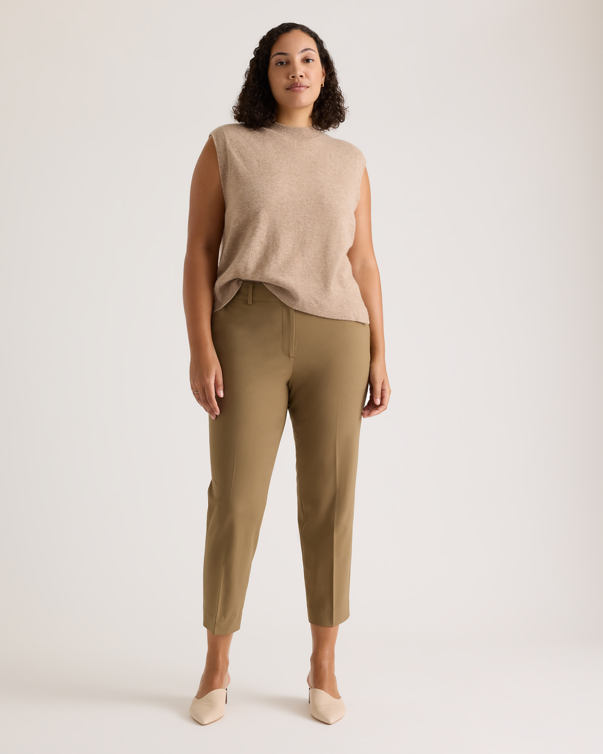 QUINCE Slim Leg Ankle Pants